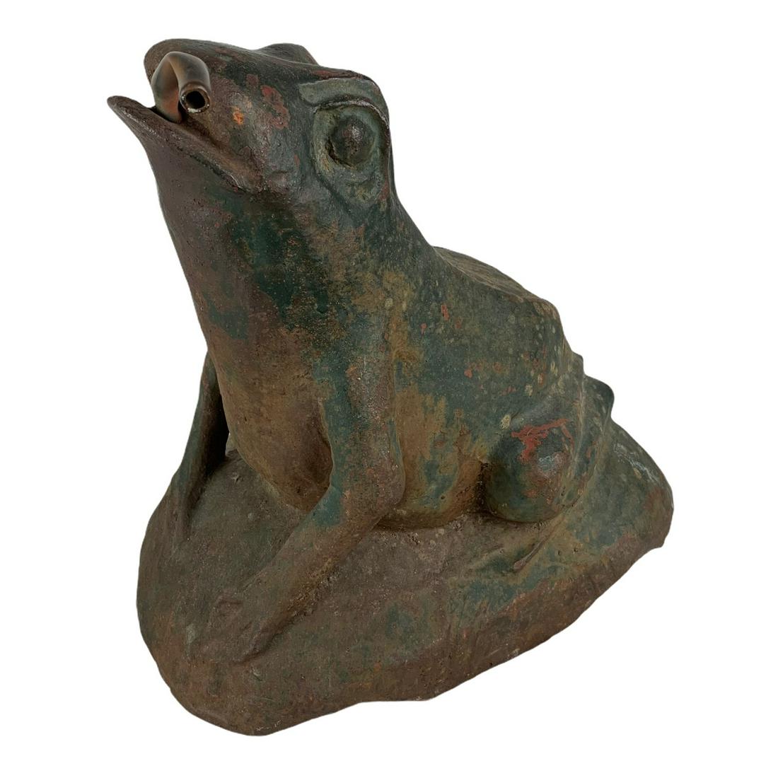 Cast Iron Frog Lawn Sprinkler