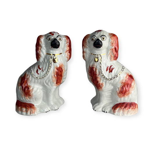 Pair Of Staffordshire 9 Inch Dogs