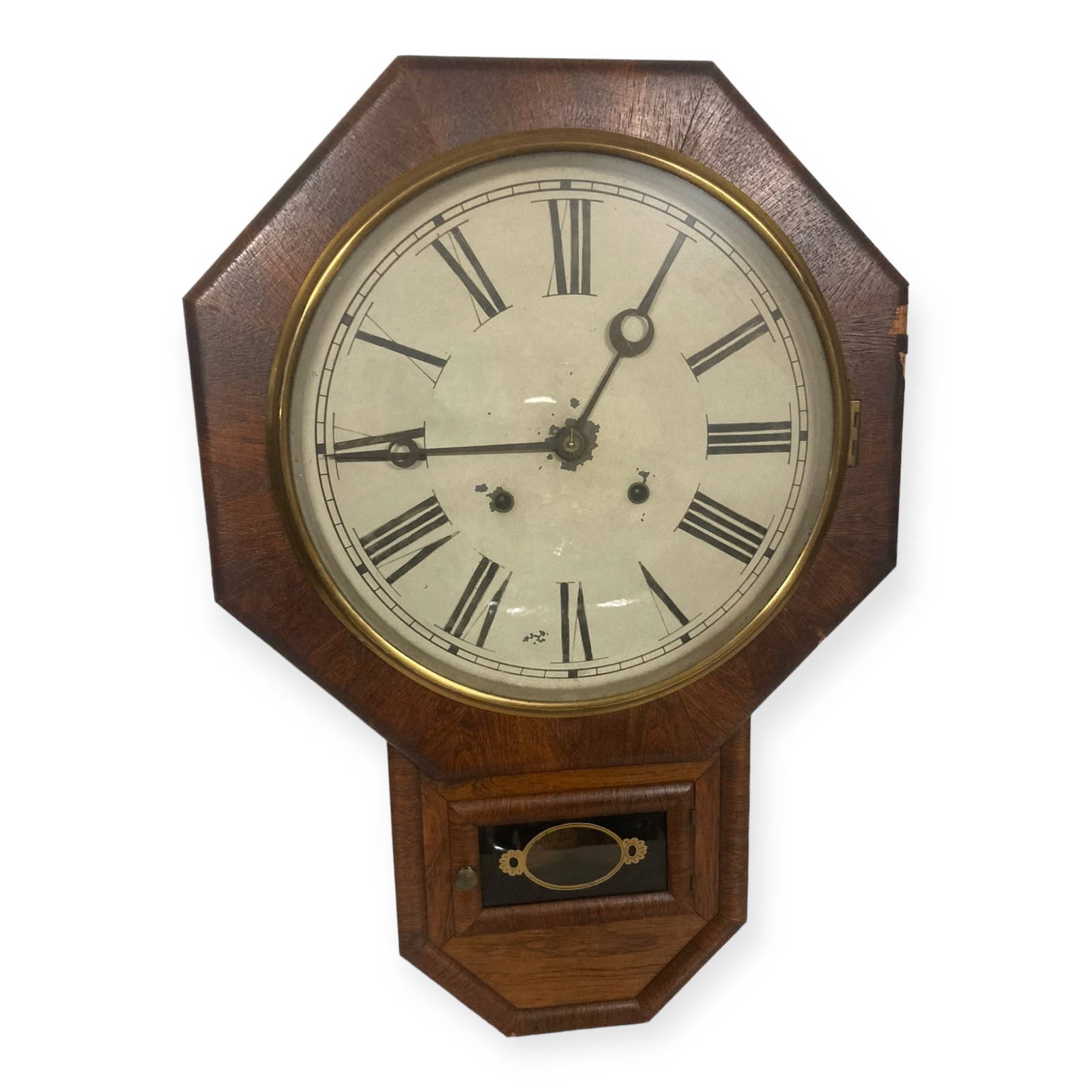 Antique Waterbury Schoolhouse Wall Clock Auction