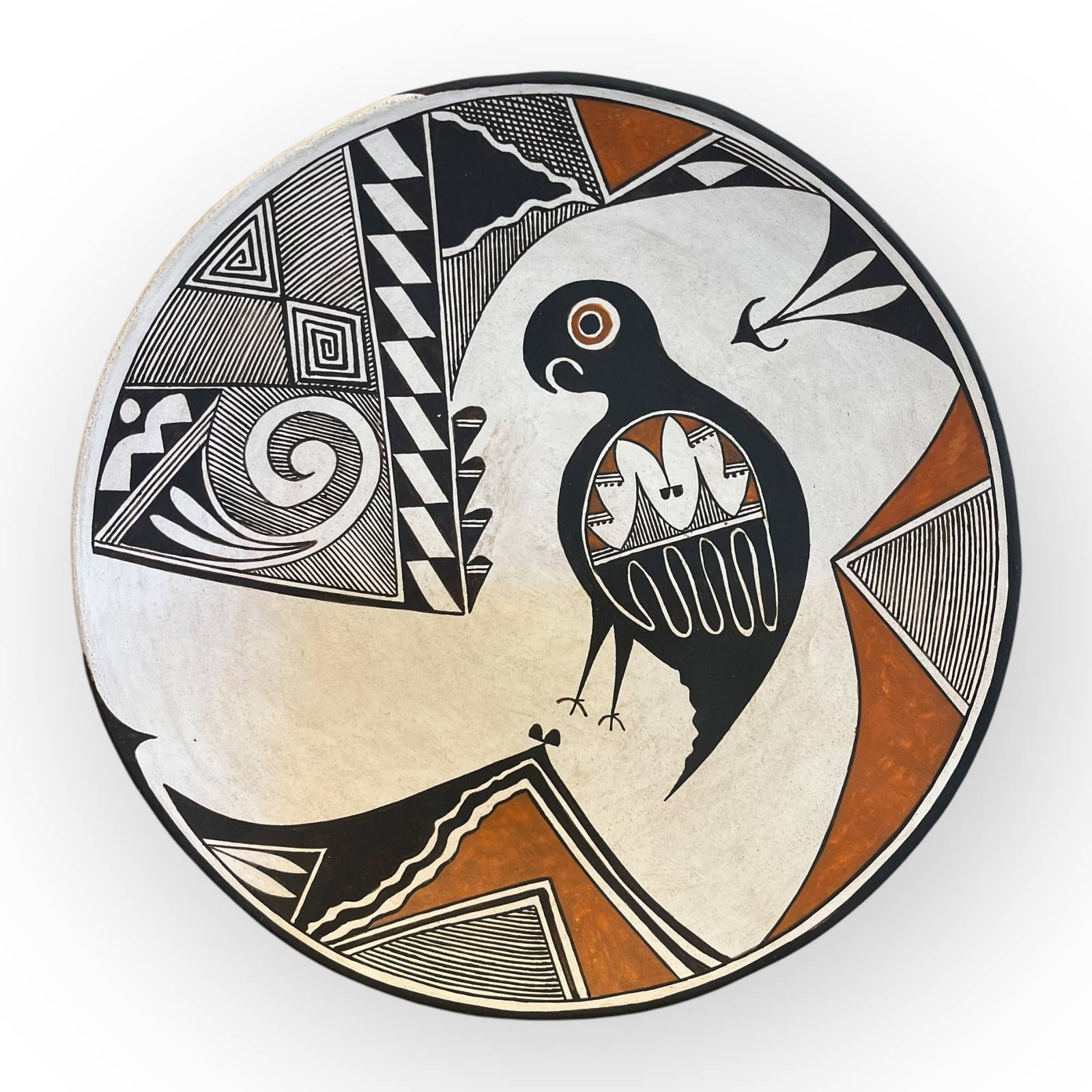 Large Acoma Parrot Plate (rose Chino Garcia) Auction