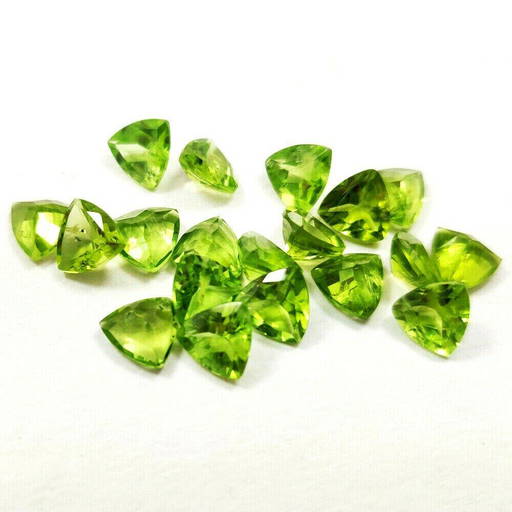 Natural Peridot 5x5 MM Trillion Faceted Cut 100 Pieces - Mar 25, 2021 ...