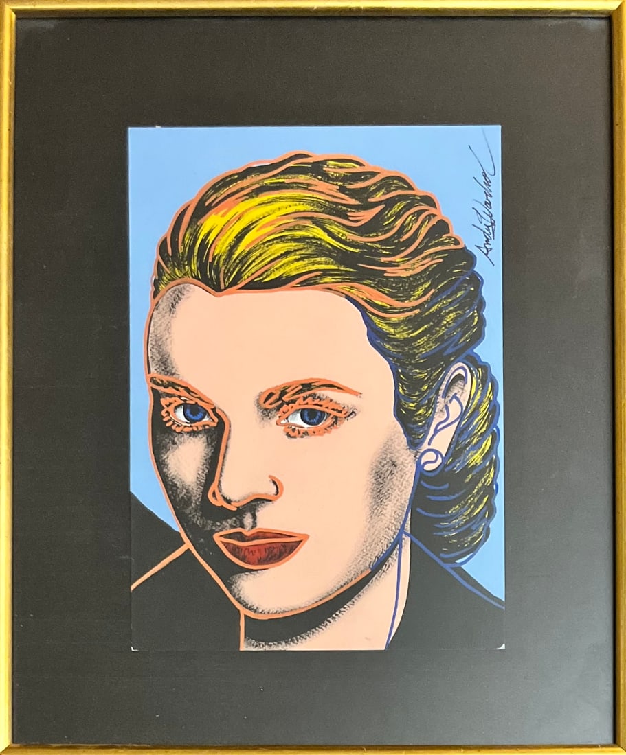 Signed Andy Warhol Image Of Grace Kelly - Jul 31, 2025 | Latair In Ma