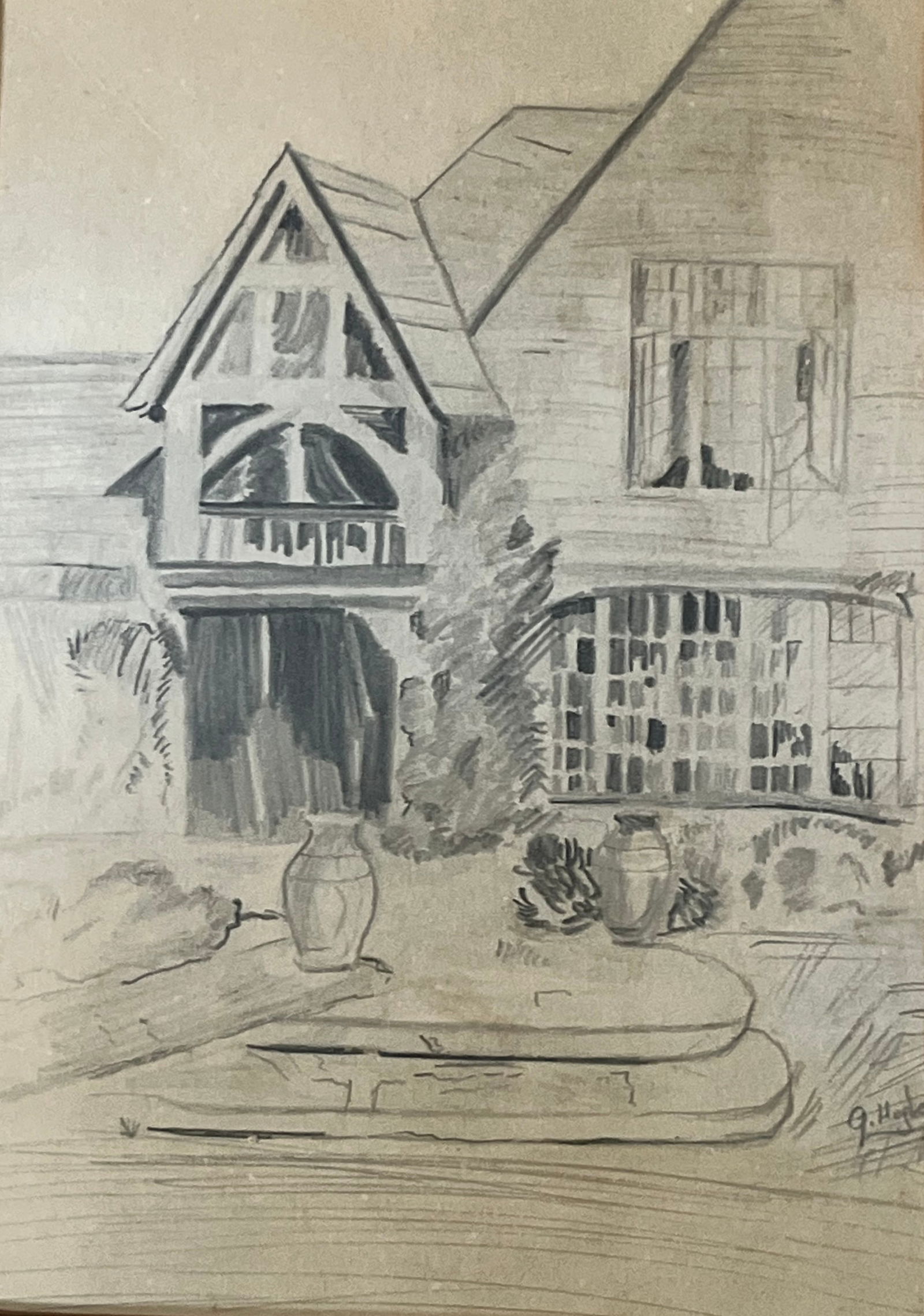 Three George Hughes Pencil Drawings Really Nice Ones Auction