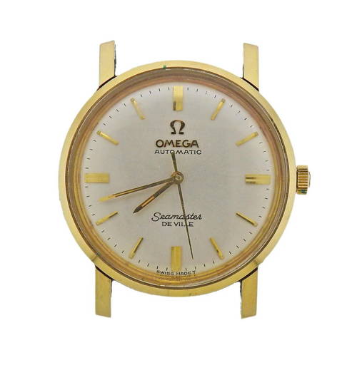 Omega Seamaster 14k Gold Automatic Watch