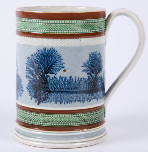 A Good Antique Mochaware Mug, Blue Seaweed - Dec 04, 2021 | Link ...