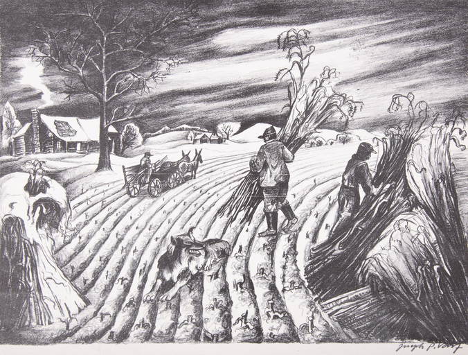 Joseph Vorst, Missouri (1897-1947), Arkansas Farmer, lithograph (#0326 ...