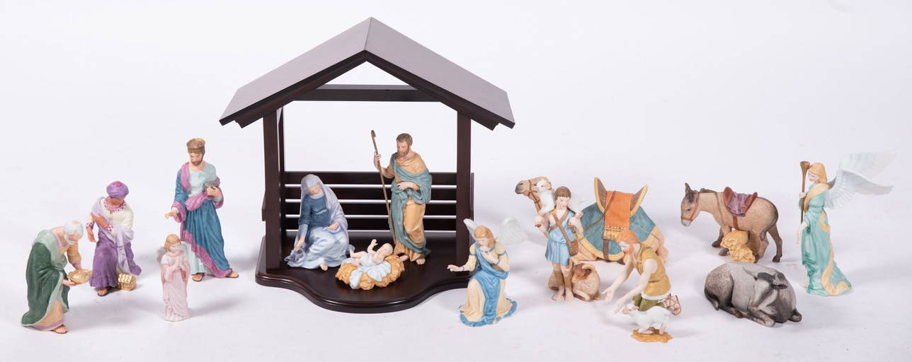 Complete Renaissance Lenox Nativity Set - Dec 10, 2022 | Link Auction ...