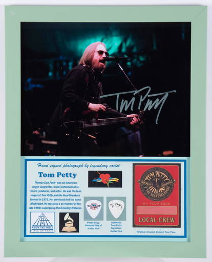 Tom Petty Signed Photo/ Pick/ Concert Pass (#0434) on Feb 04, 2023 ...