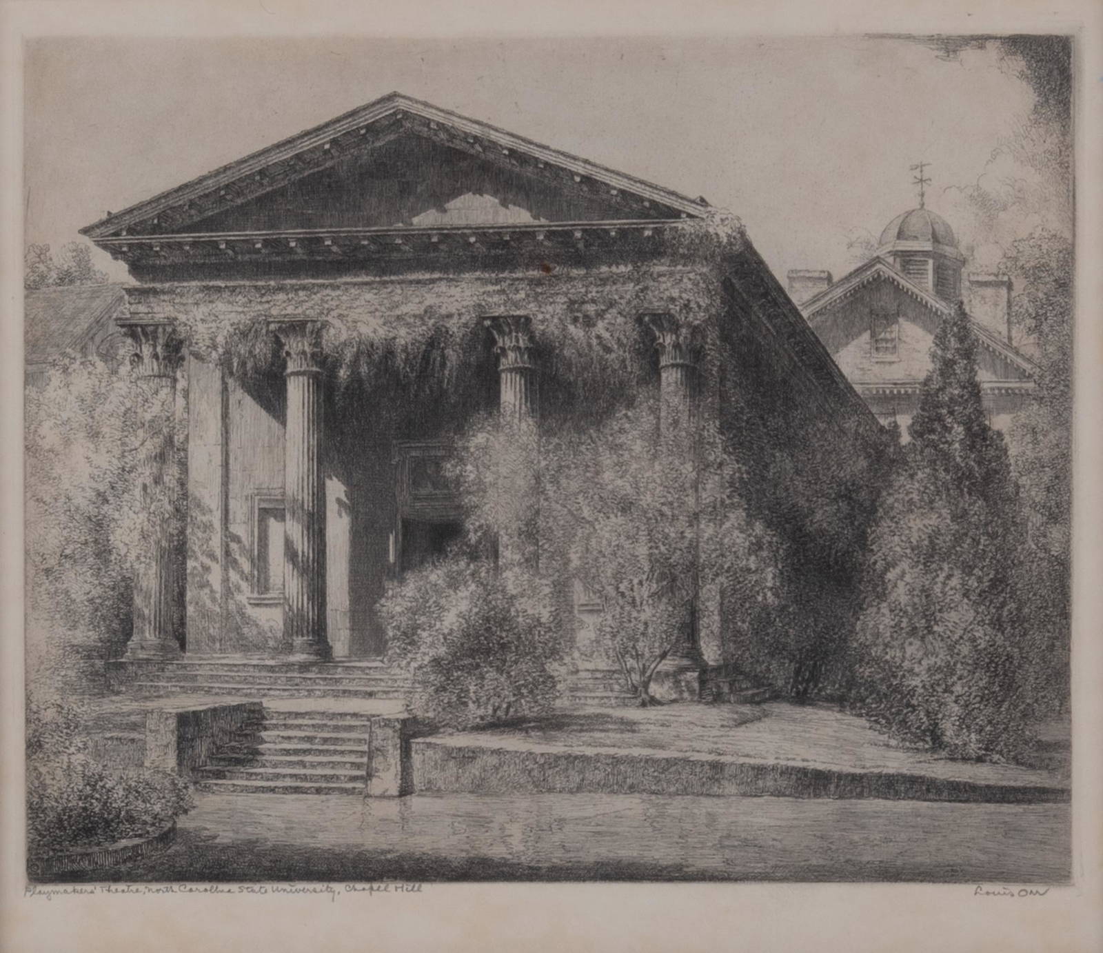 Louis Orr, American (1879-1961), Playmakers Theatre, North Carolina ...