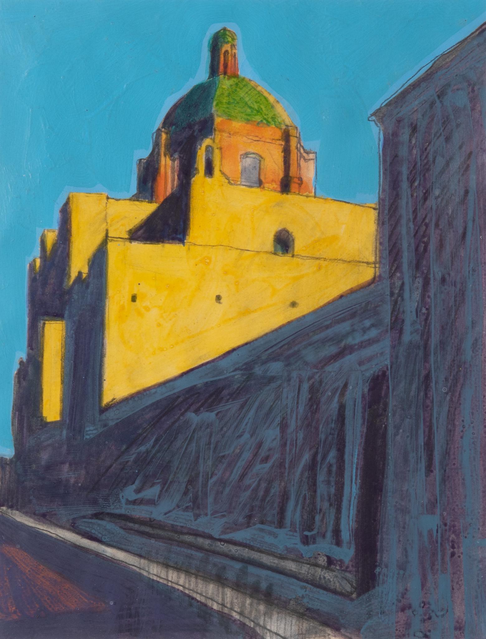 William Roth Kohn, Missouri (1931-2004), Architectural View, Mixed ...