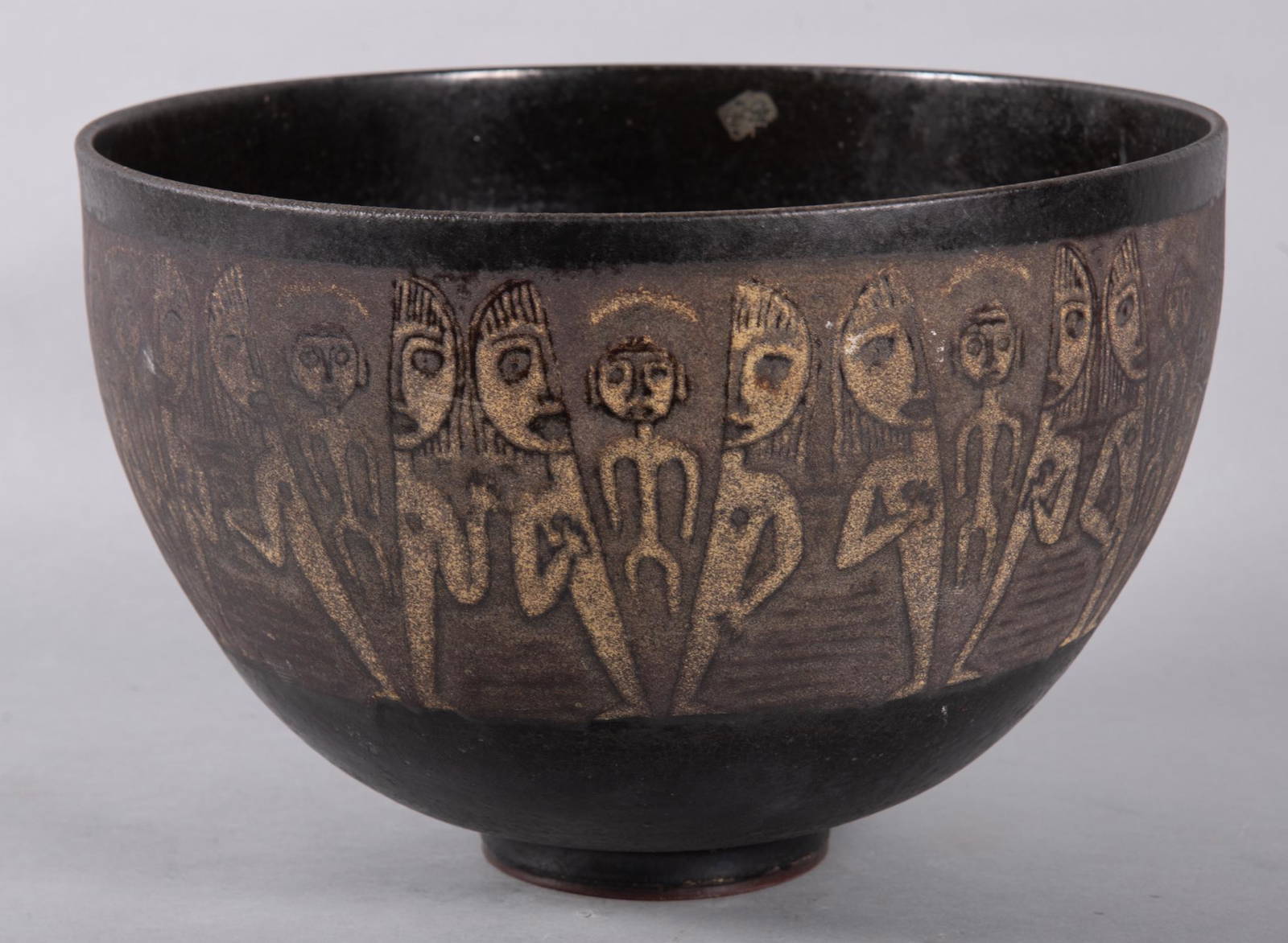 Edwin Scheier, New Hampshire, Arizona / Puerto Rico, Mexico (1910-2008), Glazed Earthenware Bowl ...