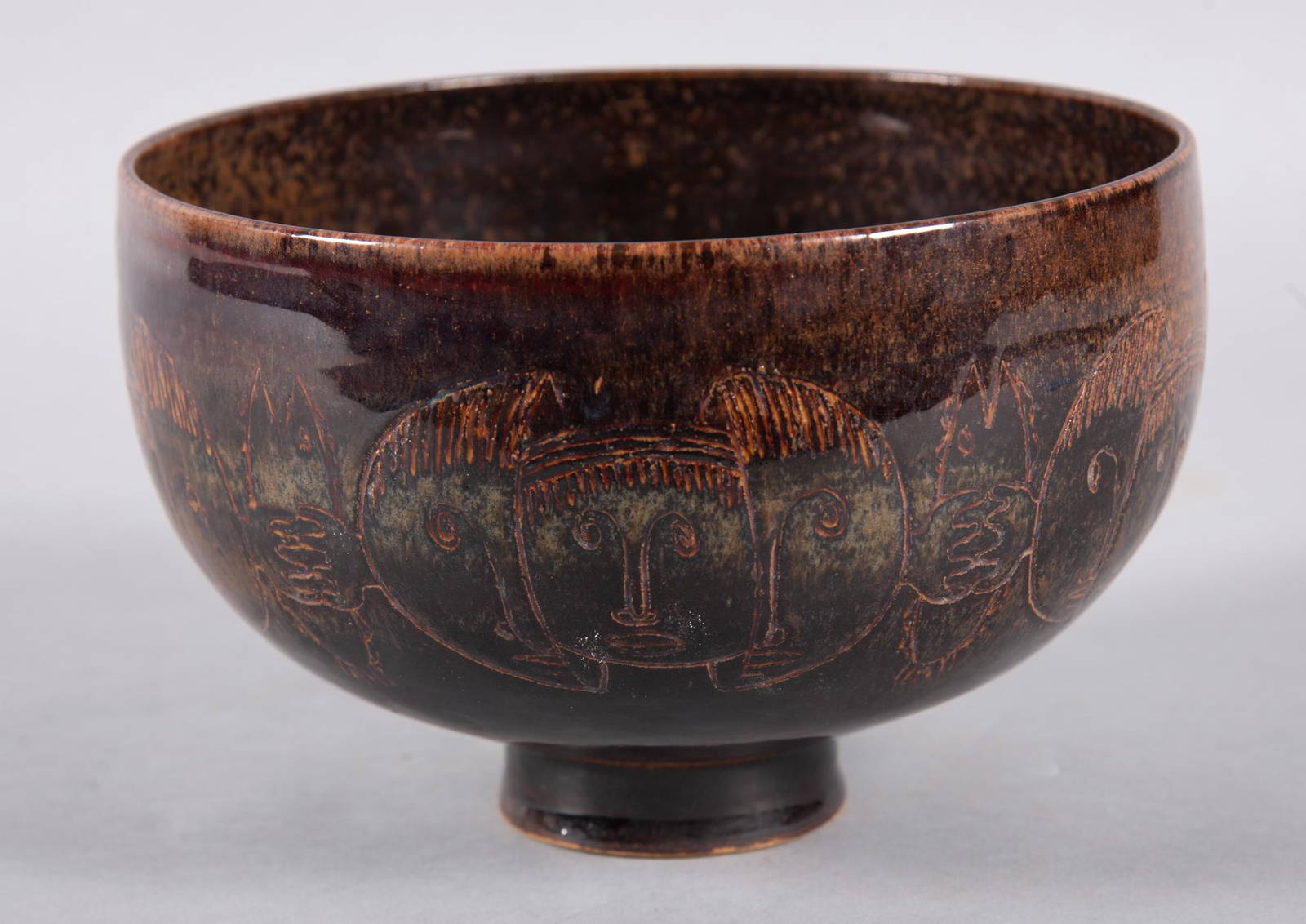 Edwin Scheier, New Hampshire, Arizona / Puerto Rico, Mexico (1910-2008), Glazed Earthenware Bowl ...