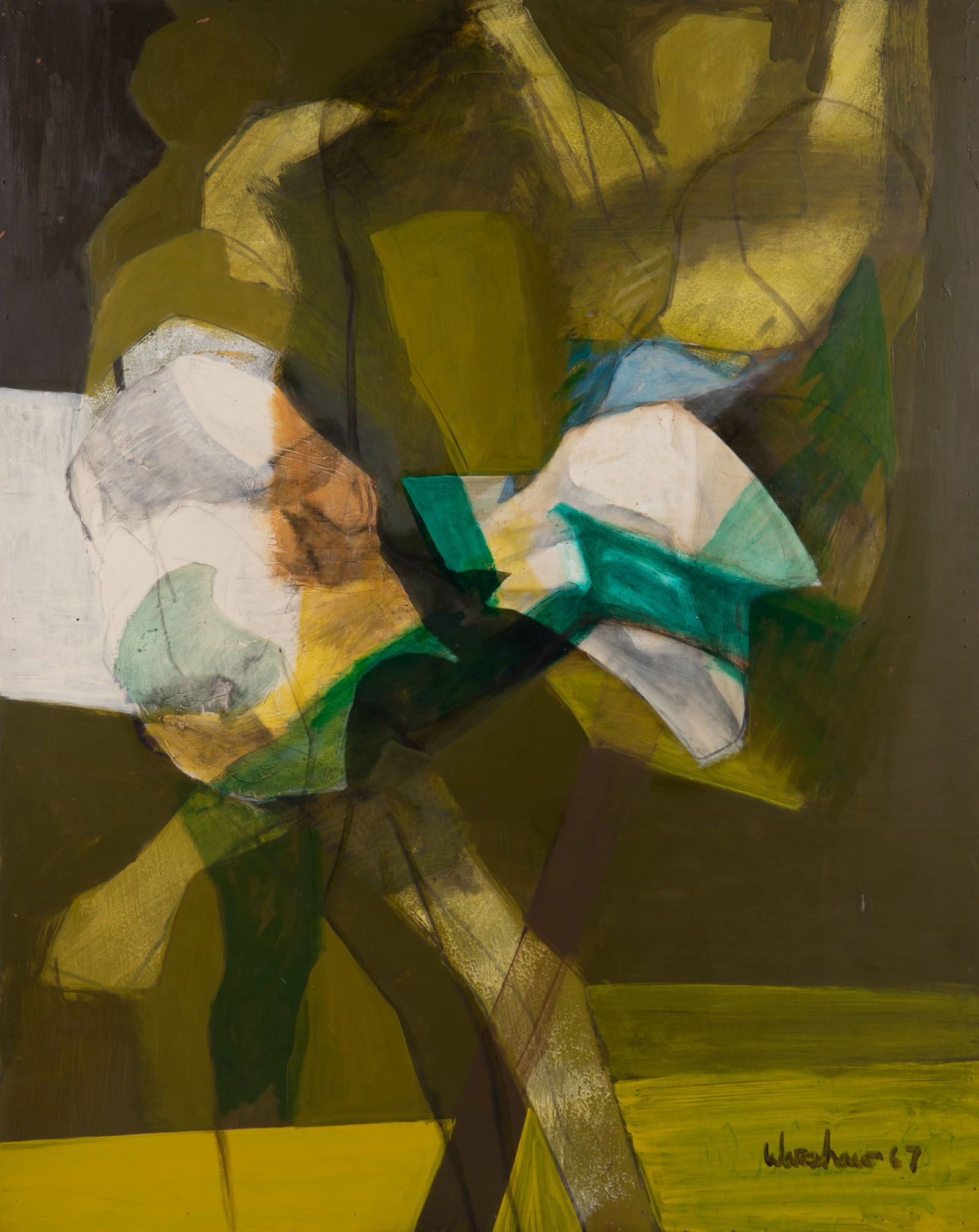 Howard Warshaw, New York (1920 1977), Untitled, Triptych, 1967, Oil ...