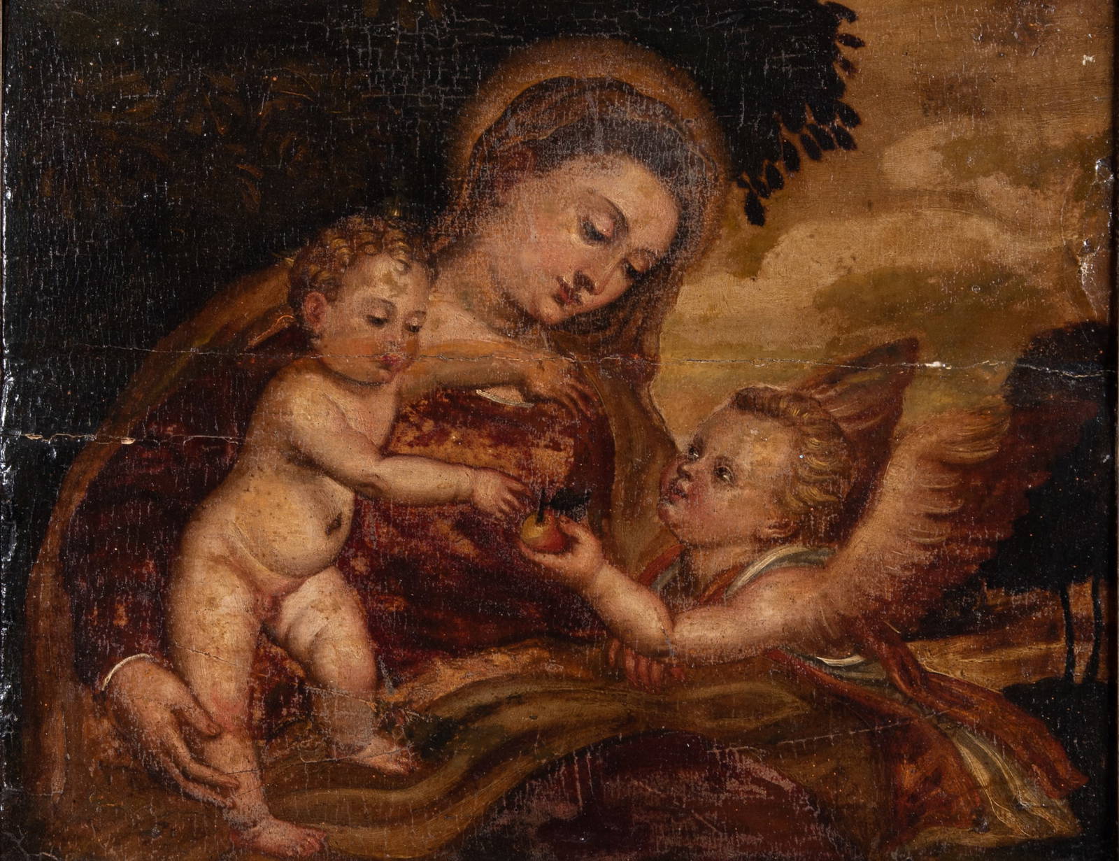 Unknown Unknown, Italy (?) 17th/18th C., Painting Of The Virgin Mary ...