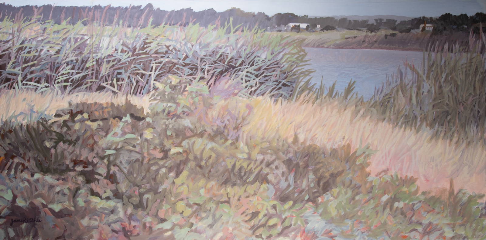 Jane Ritchie, Massachusetts (1927-2000), Marsh Scene, Oil On Canvas Auction