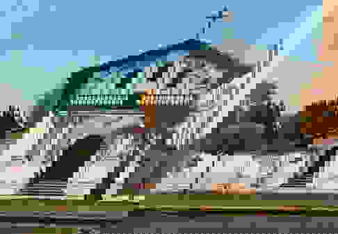 John Lentine, California (1930-1968), Mission Dolores, 1967, Oil On ...