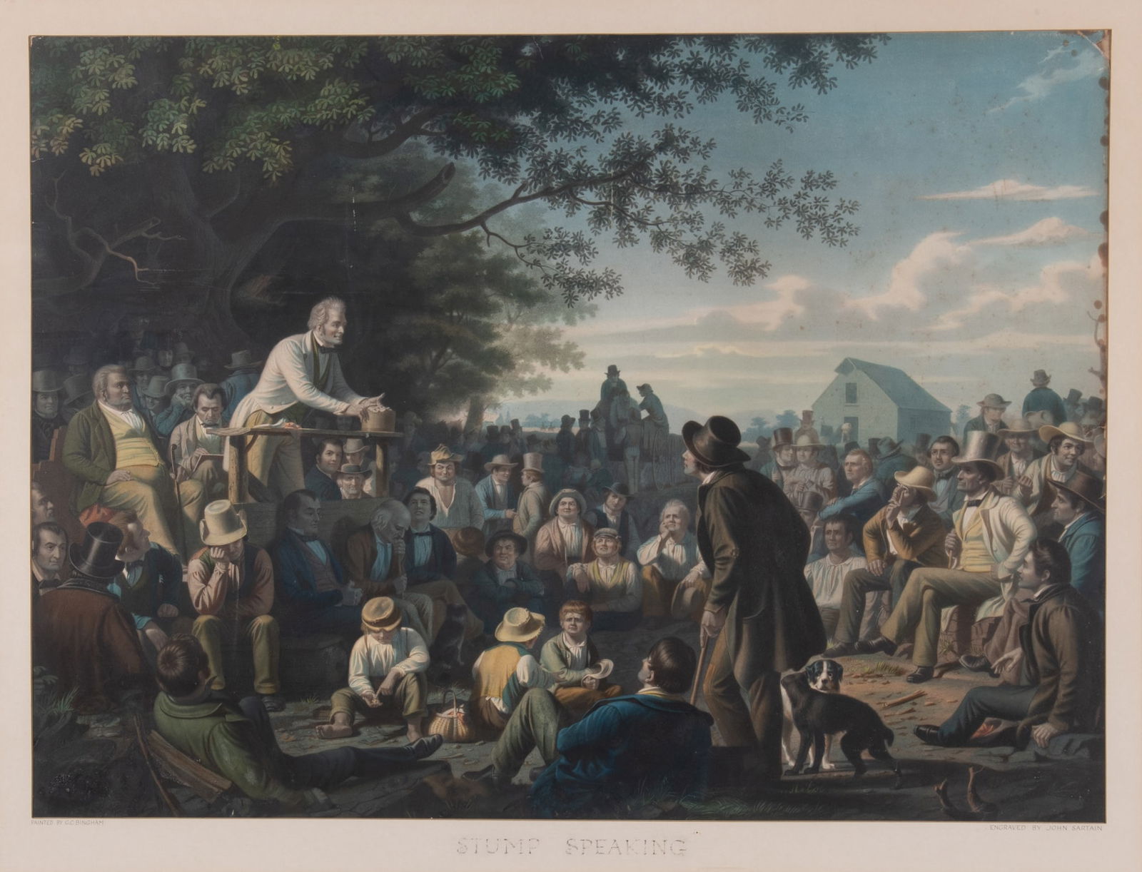 George Caleb Bingham, American (1811-1879), Stump Speaking, Hand ...