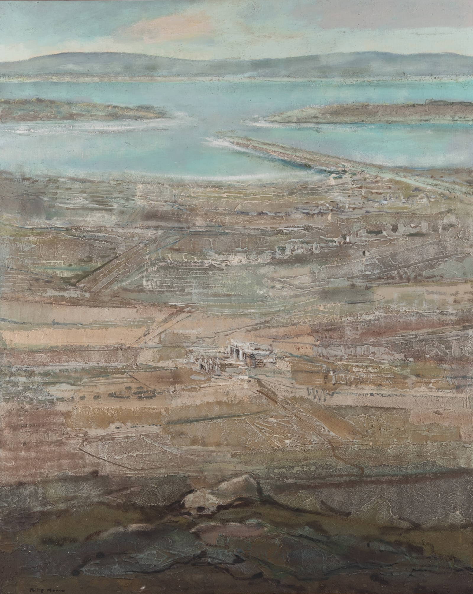 Philip Anthony Moose, North Carolina (1921-2001), On Delos, Greece, Oil ...