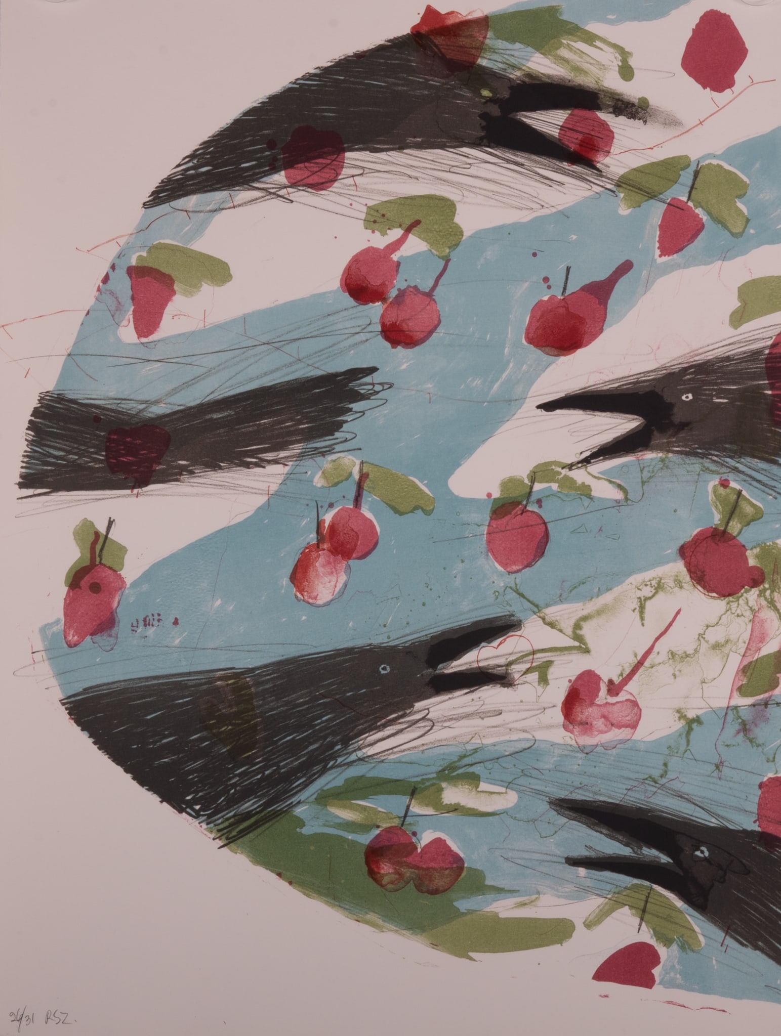 Robert Rahway Zakanitch, American (b. 1935), Two Works: Sunday Crows ...