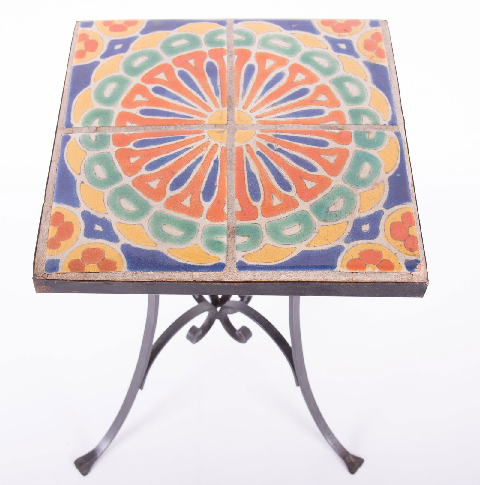 California Tile Top Table With Iron Base - Jun 21, 2025 | Link Auction ...
