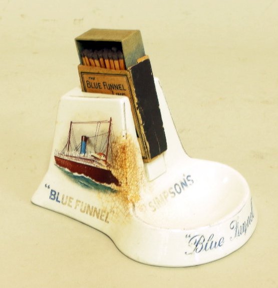 6: Blue Funnel Line decorative china Simpson's Scotch W
