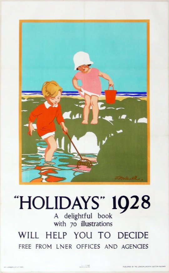 293: Lilian Hocknell "Holidays" 1928, original poster p - Apr 02, 2009 ...