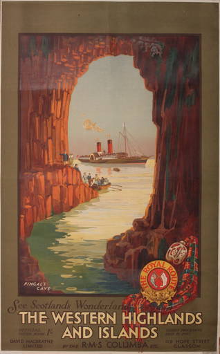 Tom Gilfillan (fl. 1930's) Fingal's Cave The Western