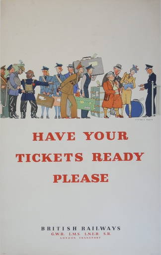 Reginald Mayes (1901 1992) Have Your Tickets Ready