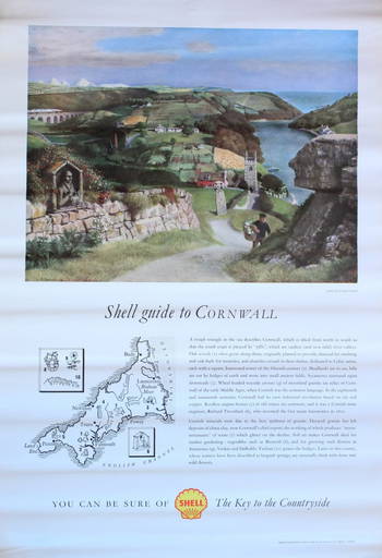Richard Eurich (1903 1992) Shell Guide To Cornwall, Ori