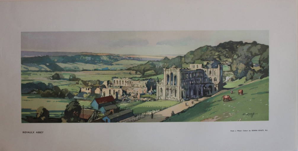 Edwin Byatt (1888 1948) Rievaulx Abbey, Lner Carriage
