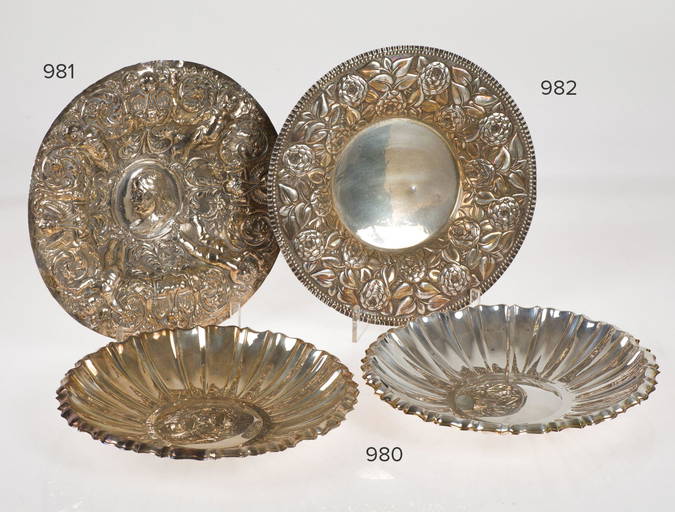 Silver Plate According To Antique Models.