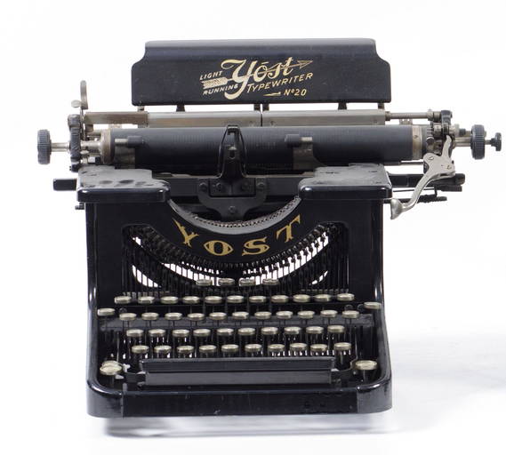Yost Typewriter, Model No. 20, United States, 1910