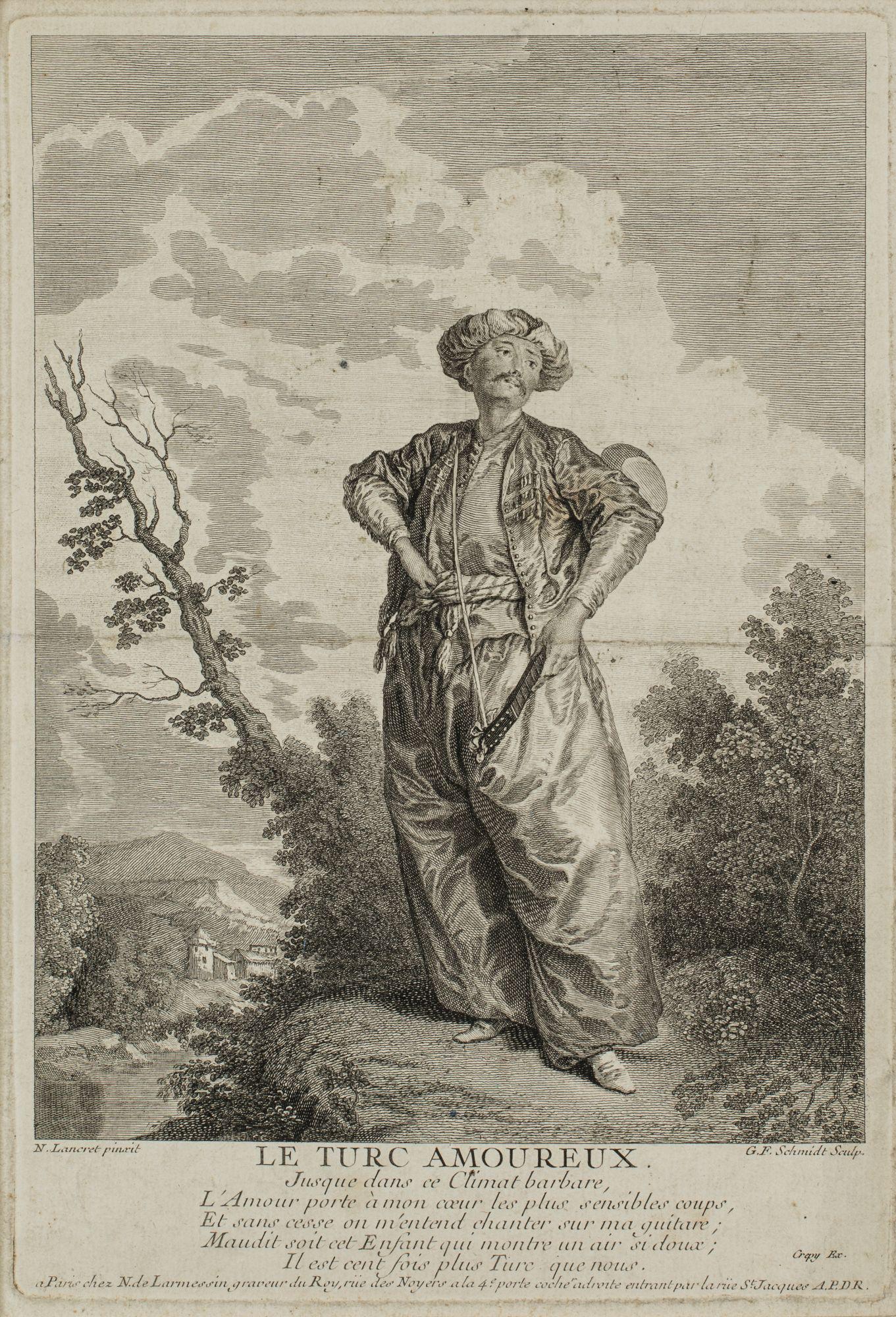 Georg Friedrich Schmidt Wandlitz, Germany (1712) / Berlin, Germany (1775) "le Turc Amoureux" Auction