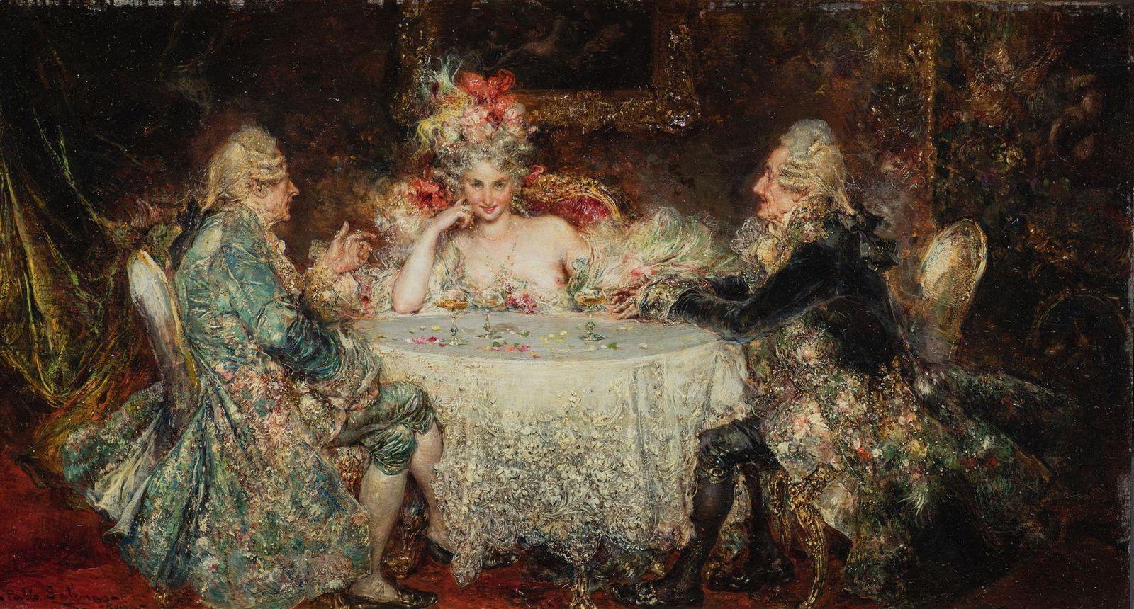 Juan Pablo Salinas Teruel Madrid (1871) / Rome (1946) "a Meeting In The ...