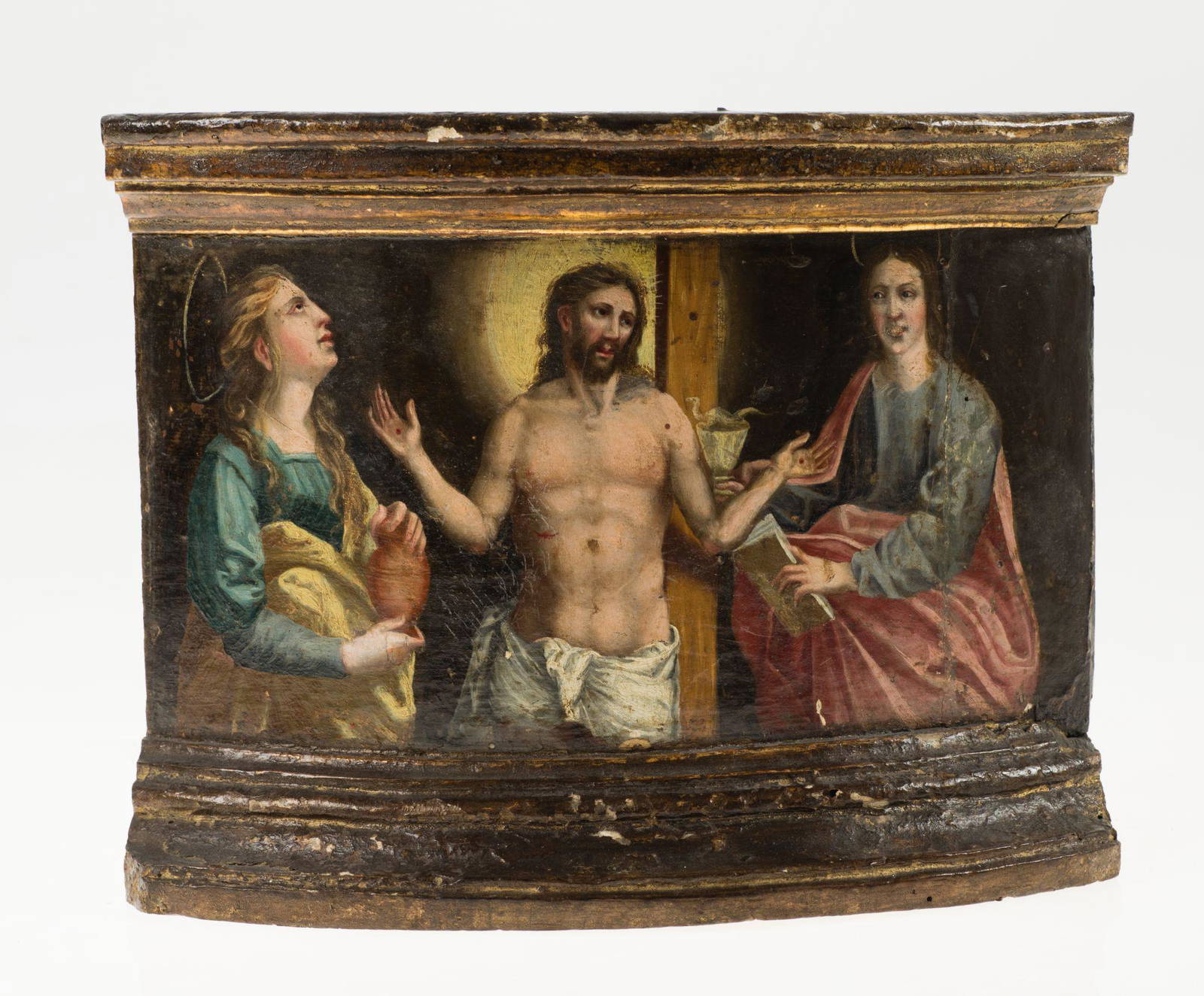 "risen Christ, Saint John And Saint Mary Magdalene", Flemish School, Late 16th Century - Early ...