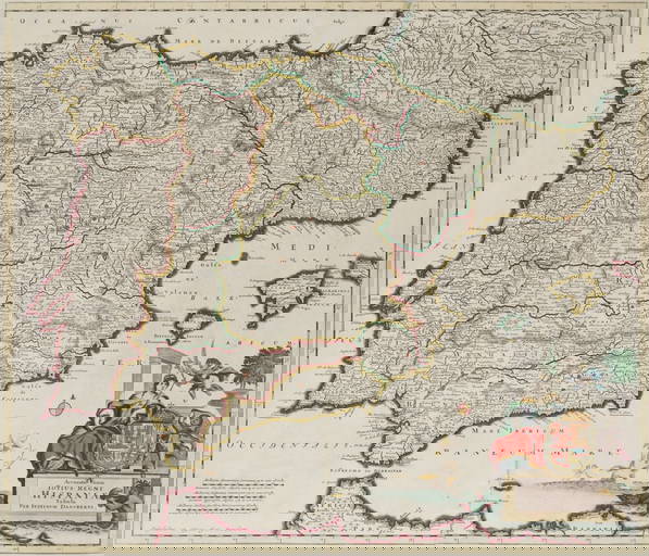 Justus Danckerts Amsterdam, Netherlands (1635) / (1701) "map Of The ...
