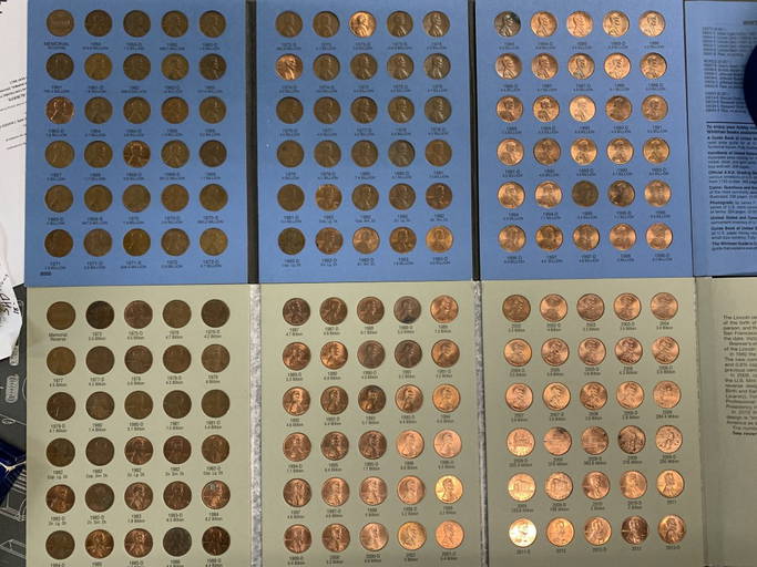 Full Penny Coin Folder Complete Sets Dates Varified.
