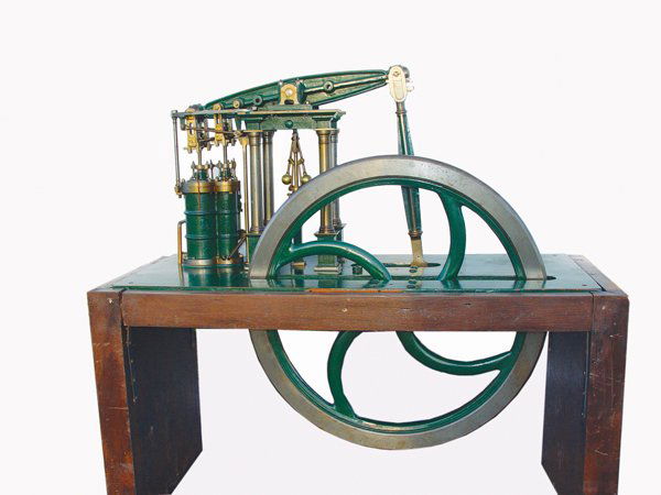 14: 1800s TWIN-CYL. WOLF COMPOUND BEAM STEAM ENGINE
