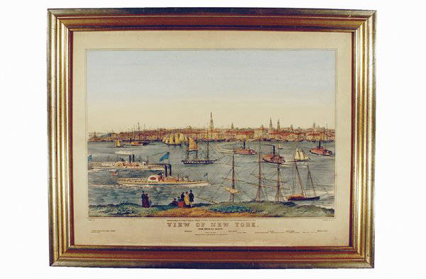 1849 Currier "view Of New York"