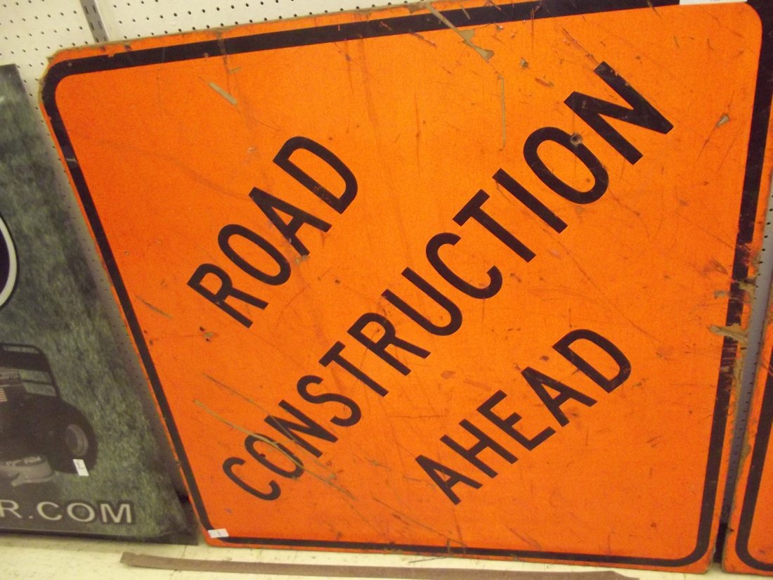 Road Construction Ahead Sign