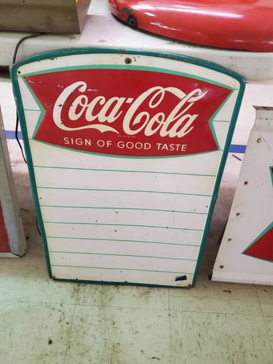 Coke Fishtail Menu Board