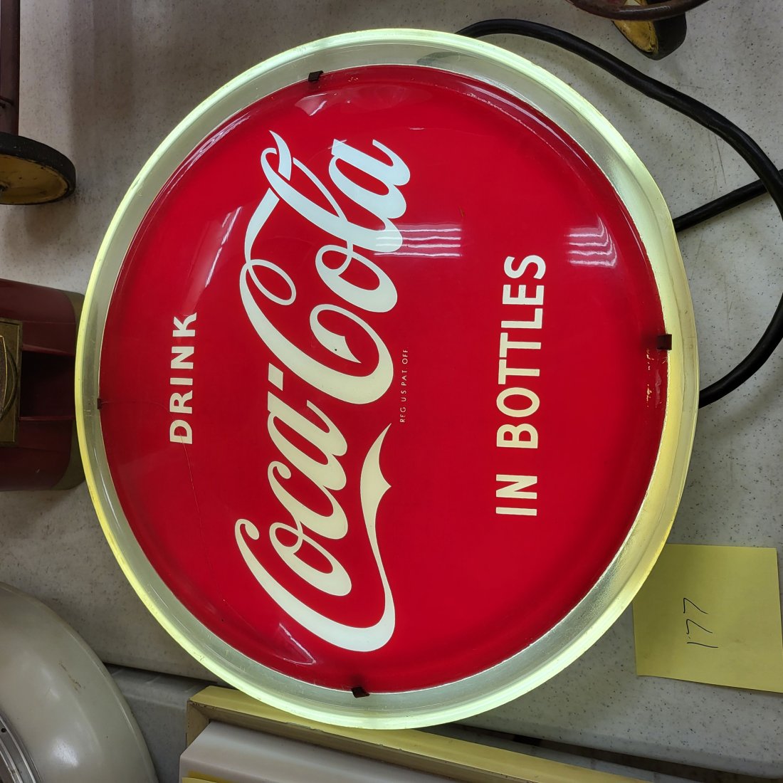 Coca Cola Lighted Sign (#0177) on Dec 31, 2022 | Prosperity Auction Co ...