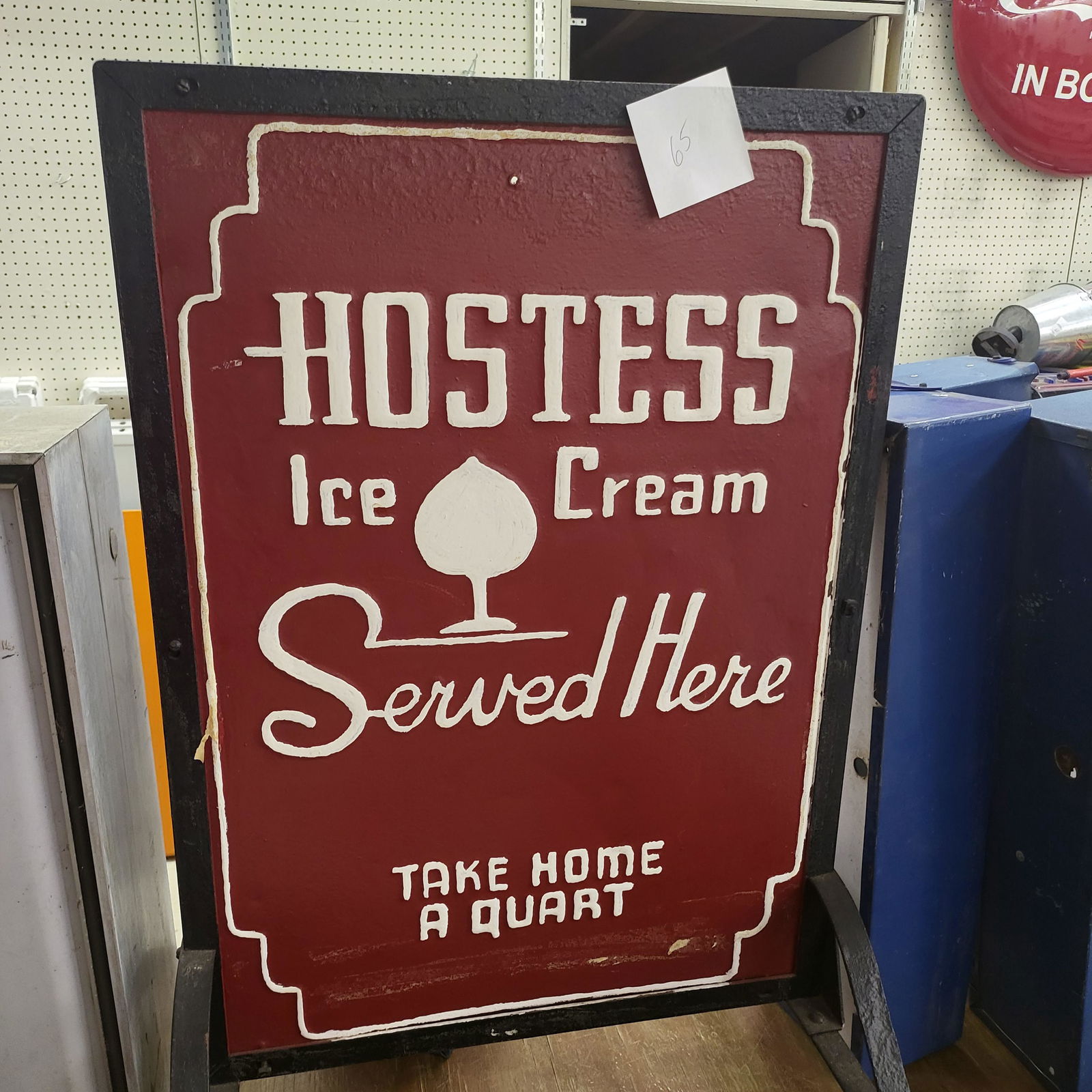 Hostess Ice Cream Sidewalk Sign
