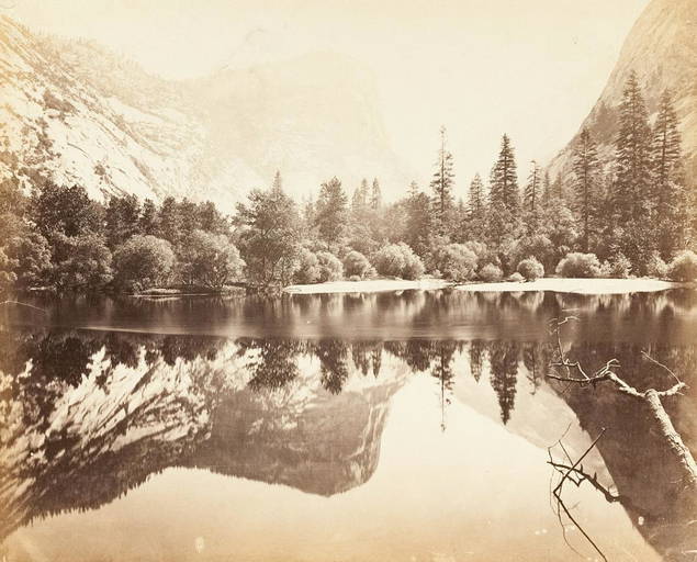 Charles Weed Mirror Lake Reflections Yosemite 1865