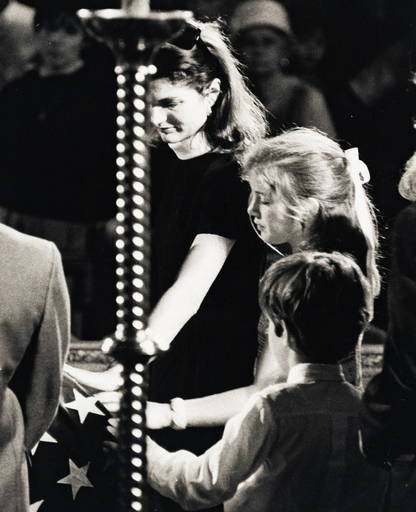 Jackie Kennedy & Children At Rfk Funeral 1968
