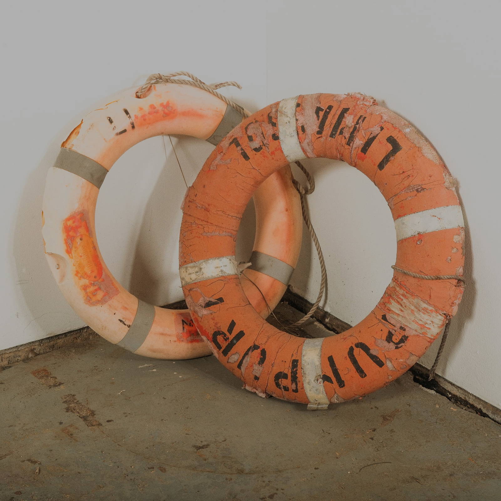 Authentic Life Preserver Ship Rings, Set Of 2 Auction