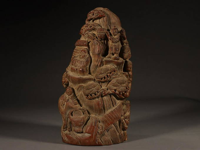 Wood 'figure Story' Carving