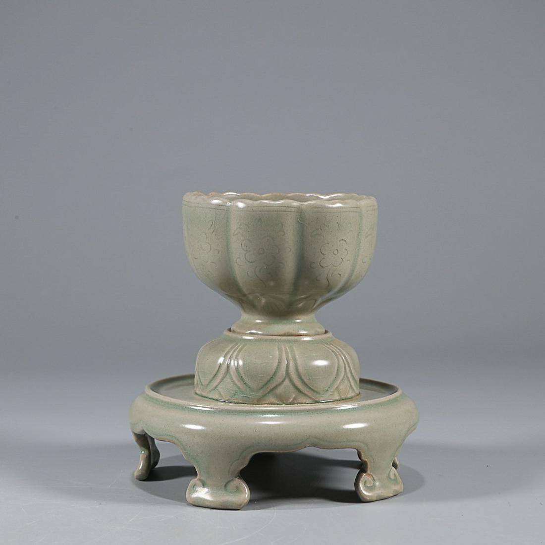 Chinese Jian Ware Cup With Stand