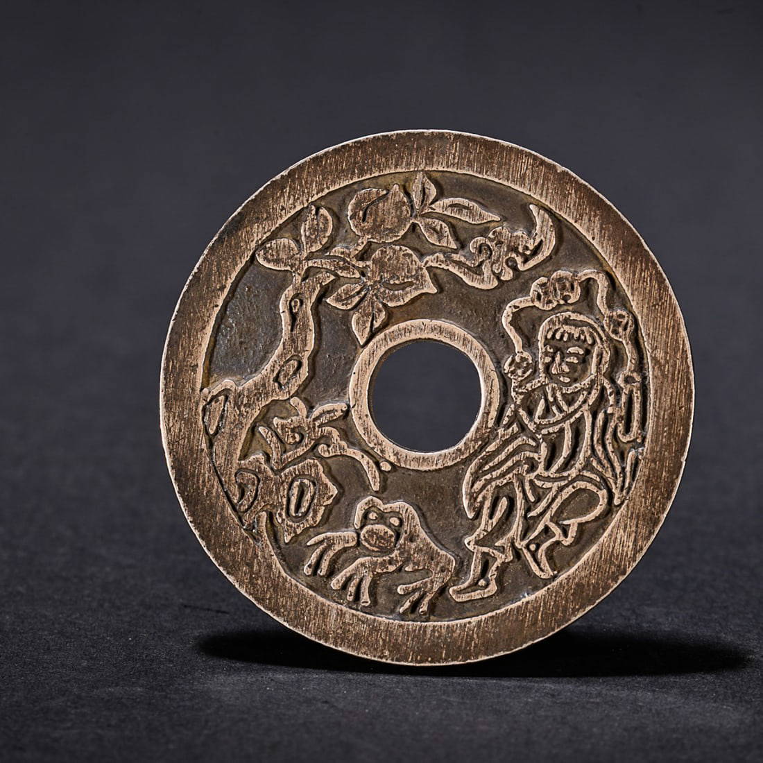 Chinese Silver Coin, 'chang Ming Fu Gui And Jin Yu Man Tang' Auction