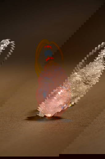 Chinese Tourmaline Pendant, 'ganoderma'